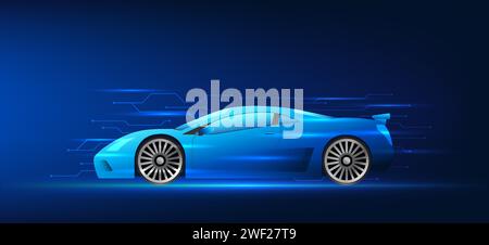 Smart car technology background Innovative future cars that are ...