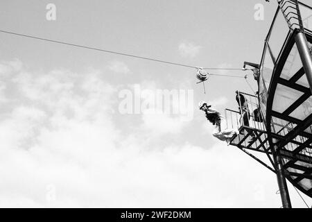 zip liner in an reassigned industrial complex, Tainan Taiwan Stock ...