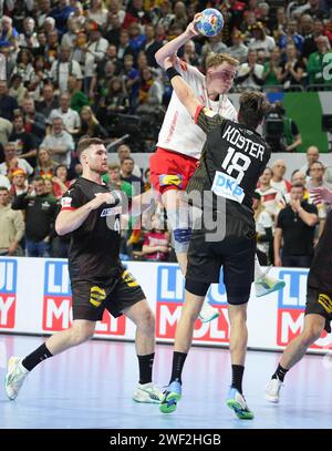 Simon Bogetoft Pytlick of Denmark and Julian Koster of Germany during ...