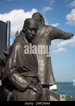 Detroit Waterfront Sculptures Stock Photo - Alamy