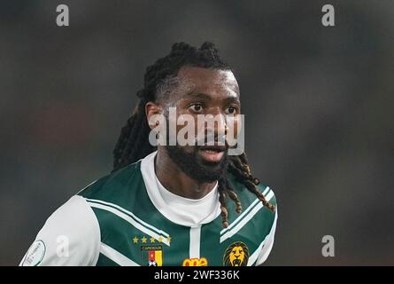 January 27 2024: Andre Frank Zambo Anguissa (Cameroon) looks on during ...
