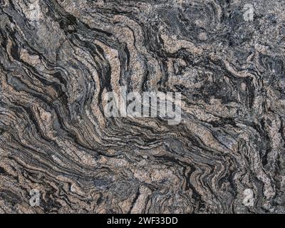 This image captures the complex textures and patterns formed in ...