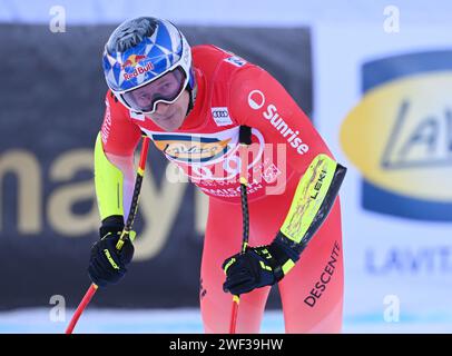 ODERMATT Marco (Switzerland) at the finish line, AUT, FIS Audi Ski ...