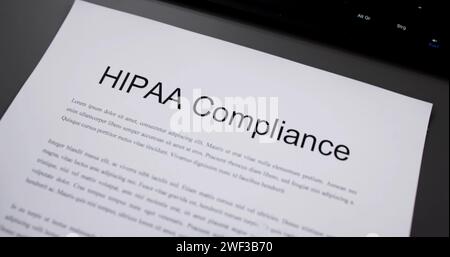 HIPAA Patient Privacy Compliance. Medical Information Security Stock ...