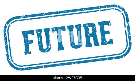 future stamp. future rectangular stamp isolated on white background ...