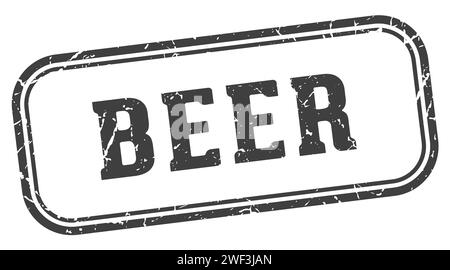 beer stamp. beer rectangular stamp isolated on white background Stock ...