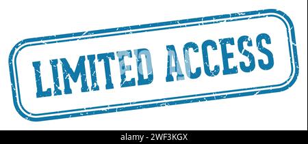 limited access stamp. limited access rectangular stamp isolated on ...