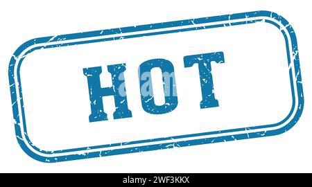 hot stamp. hot rectangular stamp isolated on white background Stock ...