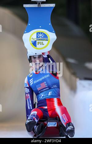 Altenberg, Germany. 28th Jan, 2024. Luge, World Championships Team ...