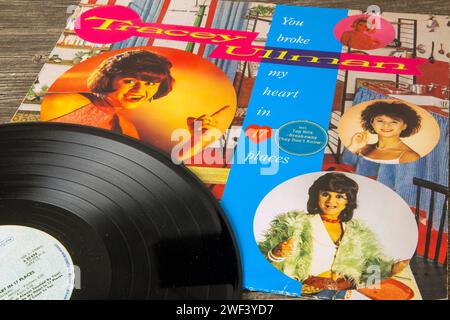 Cover of the debut album YOU BROKE MY HEART IN 17 PLACES by British ...