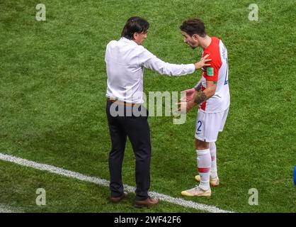 Croatian manager Zlatko Dalic during the FIFA World Cup Group L match ...