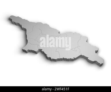 Georgia, political map, with capital Tbilisi, and international borders ...