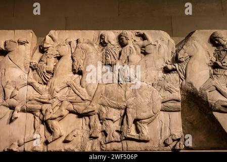 Western freeze from the Parthenon by Phidias, The British Museum ...