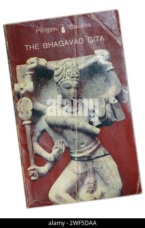 The Bhagavad Gita. Book cover on light / white background Stock Photo ...