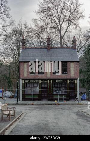 The Vulcan Public House, being rebuilt at St Fagans July 2022. Summer ...