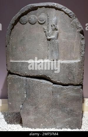 King Nabonid or Nabonidus relief, Iron age, 6th - 5th century B.C ...