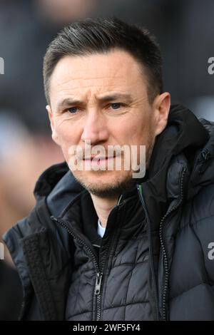 Notts County manager Stuart Maynard before the Sky Bet League Two match ...