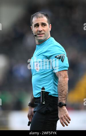Referee Alex Chilowicz during the Sky Bet League Two match at Meadow ...