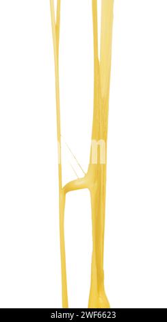 Stretching delicious melted cheese isolated on white, set Stock Photo ...