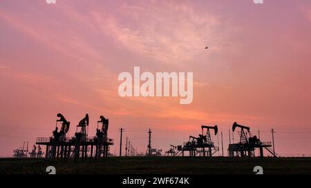 Autumn Scenery of Oilfield (5 Stock Photo - Alamy