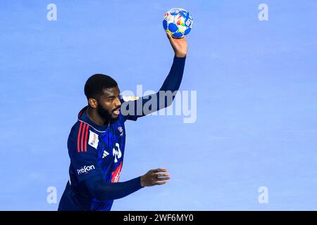 France's Dika Mem in action during the quarterfinal match between ...