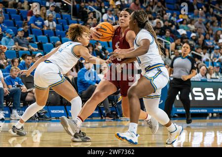 UCLA Bruins guard Charlisse Leger-Walker (5) looses the ball in the ...