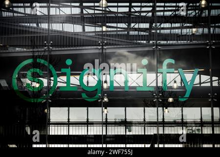 EINDHOVEN - Exterior of the headquarters of Signify, a Dutch lighting ...