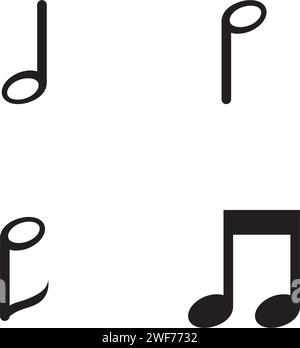 Music note icon Vector template Stock Vector Image & Art - Alamy