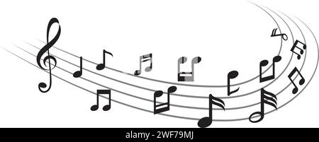 Music note ilustration Icon Vector Stock Vector Image & Art - Alamy