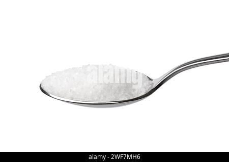 close up of white salt heap on wooden table Stock Photo - Alamy