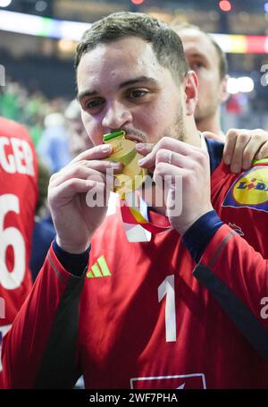 Samir Bellahcene of France during the Men's EHF Euro 2024, Final ...