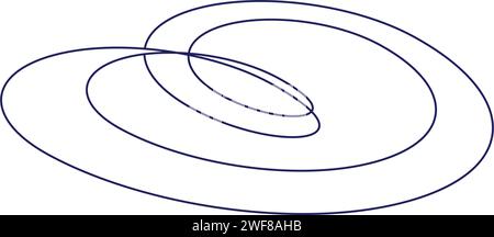 Illustration of an abstract rope loop infinity symbol Stock Vector ...