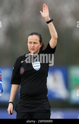 Referee Cheryl Foster during the Barclays Women's Super League match at ...