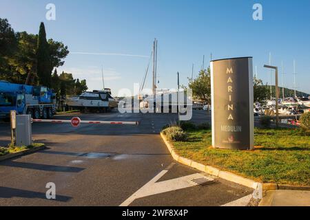 Medulin, Croatia - December 25th 2023. A departures timetable at the ...