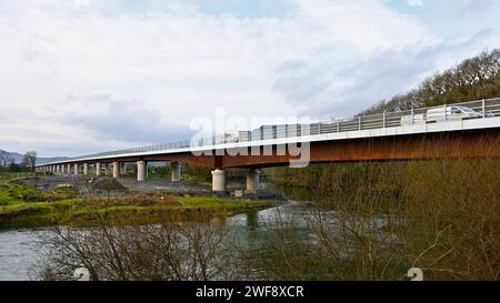 The New Dyfi Bridge, Pont ar Dyfi at Machynlleth POWYS Stock Photo - Alamy