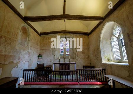 Hardham Church Saxon built with wall paintings from about 1100 AD ...
