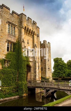Drawbridge over the moat at Hever Castle, the childhood home of Anne ...