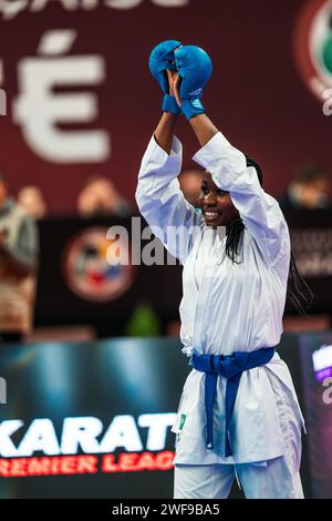 Thalya SOMBE of France, Female Kumite -68 Kg Final, during the Paris ...