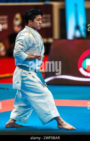 Kakeru NISHIYAMA of Japan, Male Kata Final, during the Paris Open ...