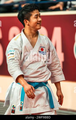 Kakeru NISHIYAMA of Japan, Male Kata Final, during the Paris Open ...