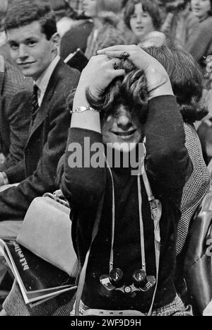 Fans in the audience of the Beatles Concert in Washington on February ...