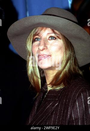 Barbra Streisand attending an event in Hollywood in 1992 Credit: Ron ...