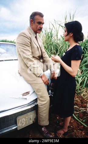 Sean Connery and Brooke Adams on set of the film, CUBA, 1979. Photo ...
