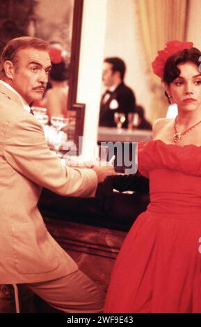Sean Connery and Brooke Adams on set of the film, CUBA, 1979. Photo ...