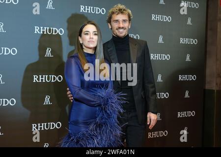 Antoine Griezmann attends the "Rhudo" Restaurant Opening photocall at ...