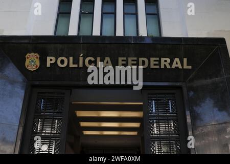 Federal Police of Brazil headquarters main building. Brazilian federal ...