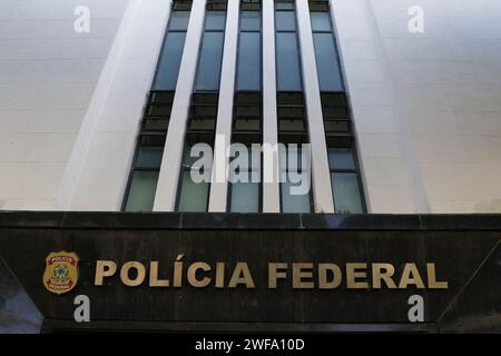 Federal Police of Brazil headquarters main building. Brazilian federal ...