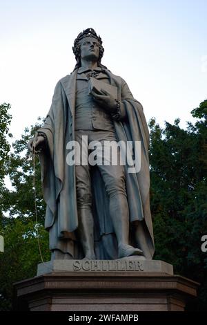 Monument of Friedrich Schiller, Frankfurt/Main, Hesse, Germany, Europe ...
