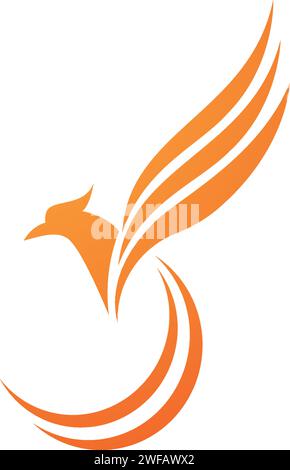 Falcon Eagle Bird Logo Template Vector Icon Stock Vector Image & Art ...