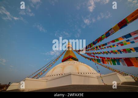 UNESCO World Heritge Site Boudhanath Stupa Kathmandu, Nepal Stock Photo ...